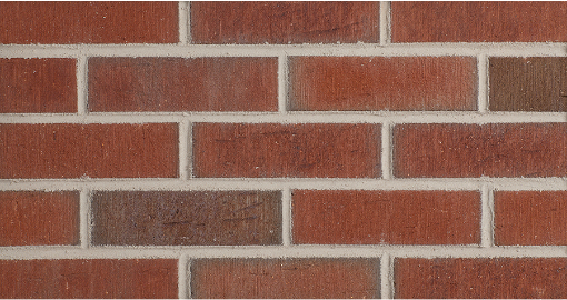 Glen-Gery 387 Rustic Red Flashed - Spaulding Brick