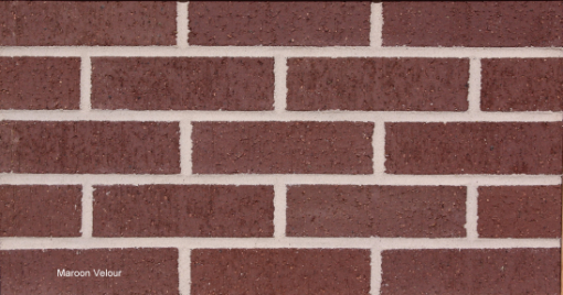 Yankee Hill Maroon Velour - Spaulding Brick