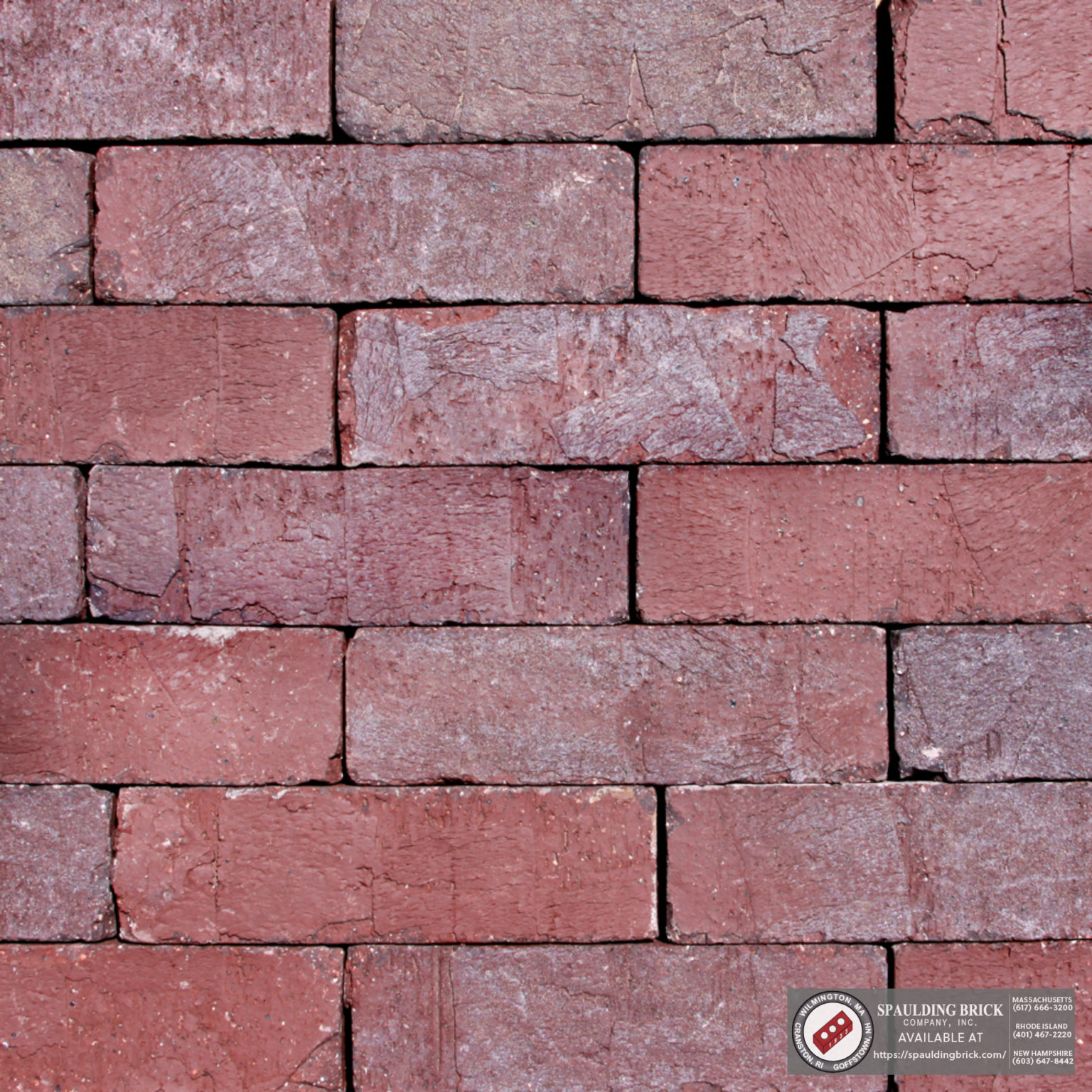 Pacific Clay Merlot Tumbled - Spaulding Brick
