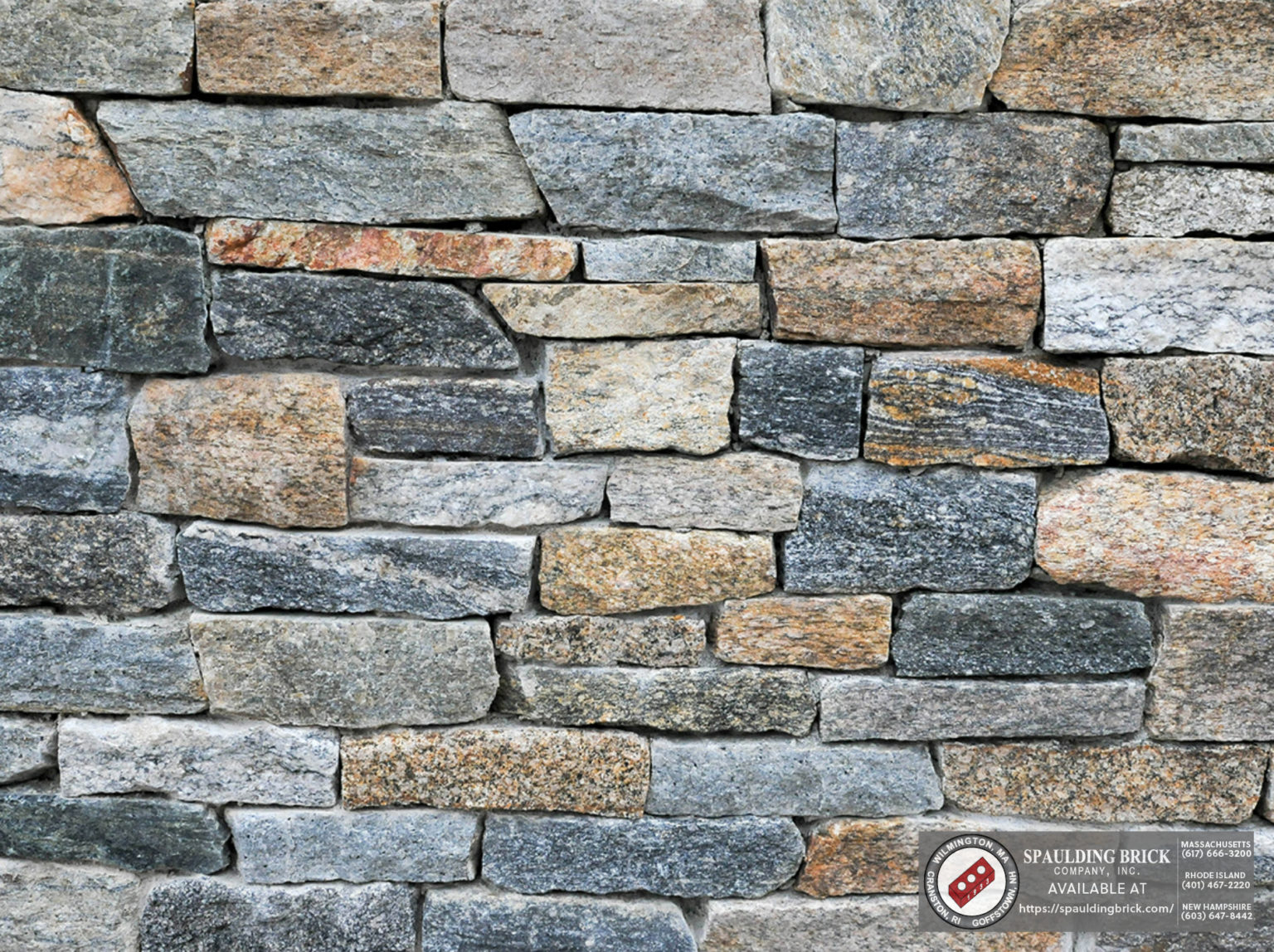 Fieldstone Veneer Fieldstone Blend Ledgestone - Spaulding Brick