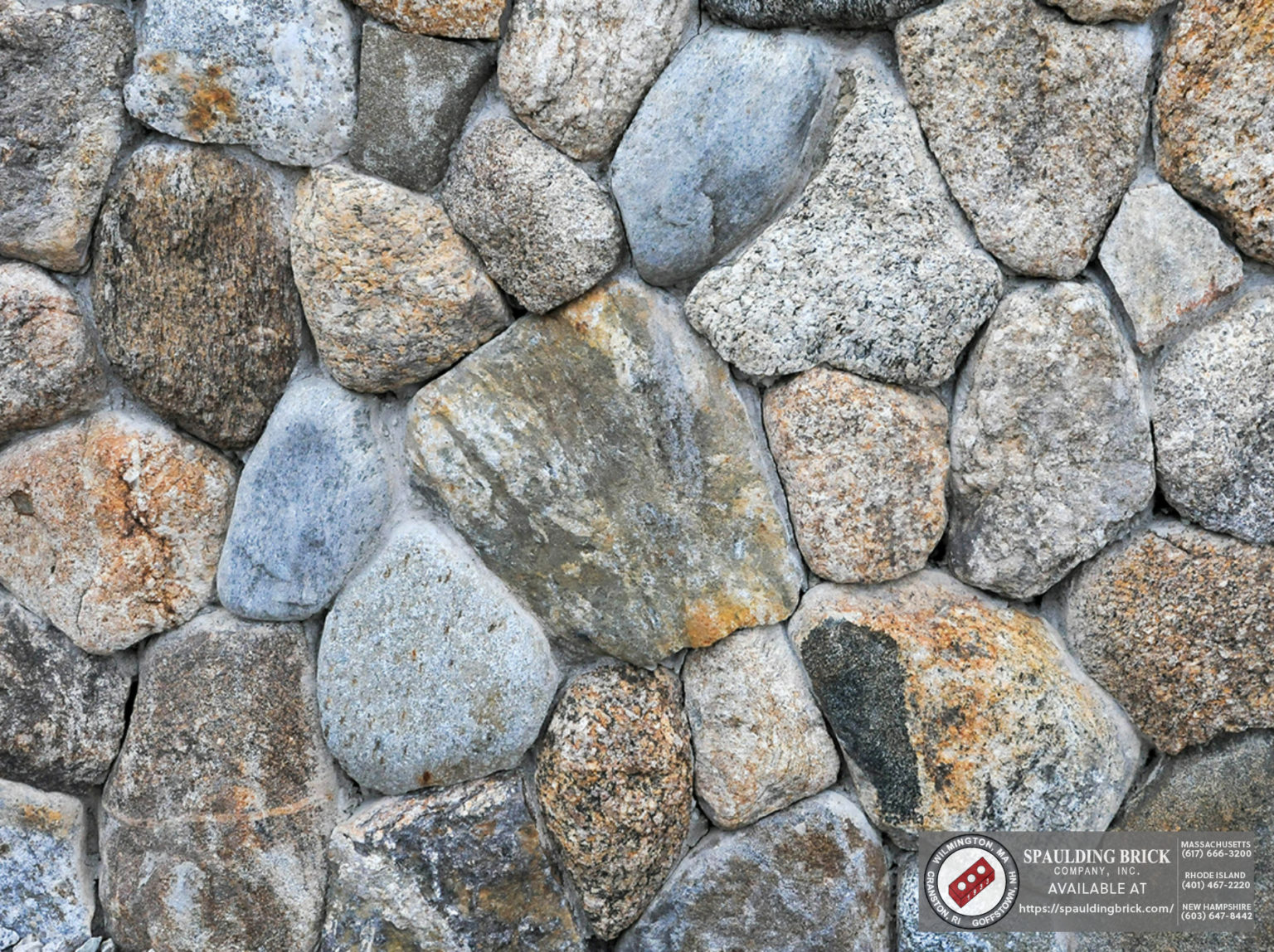 Fieldstone Veneer Fieldstone Blend Round - Spaulding Brick